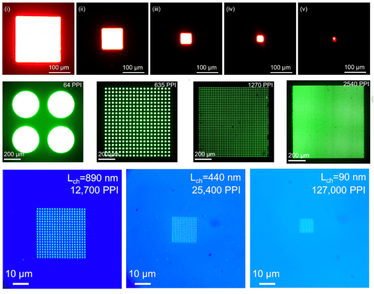 世界最小90nmのLEDピクセル：浙江大学が127,000PPIディスプレイを開発 | XenoSpectrum
