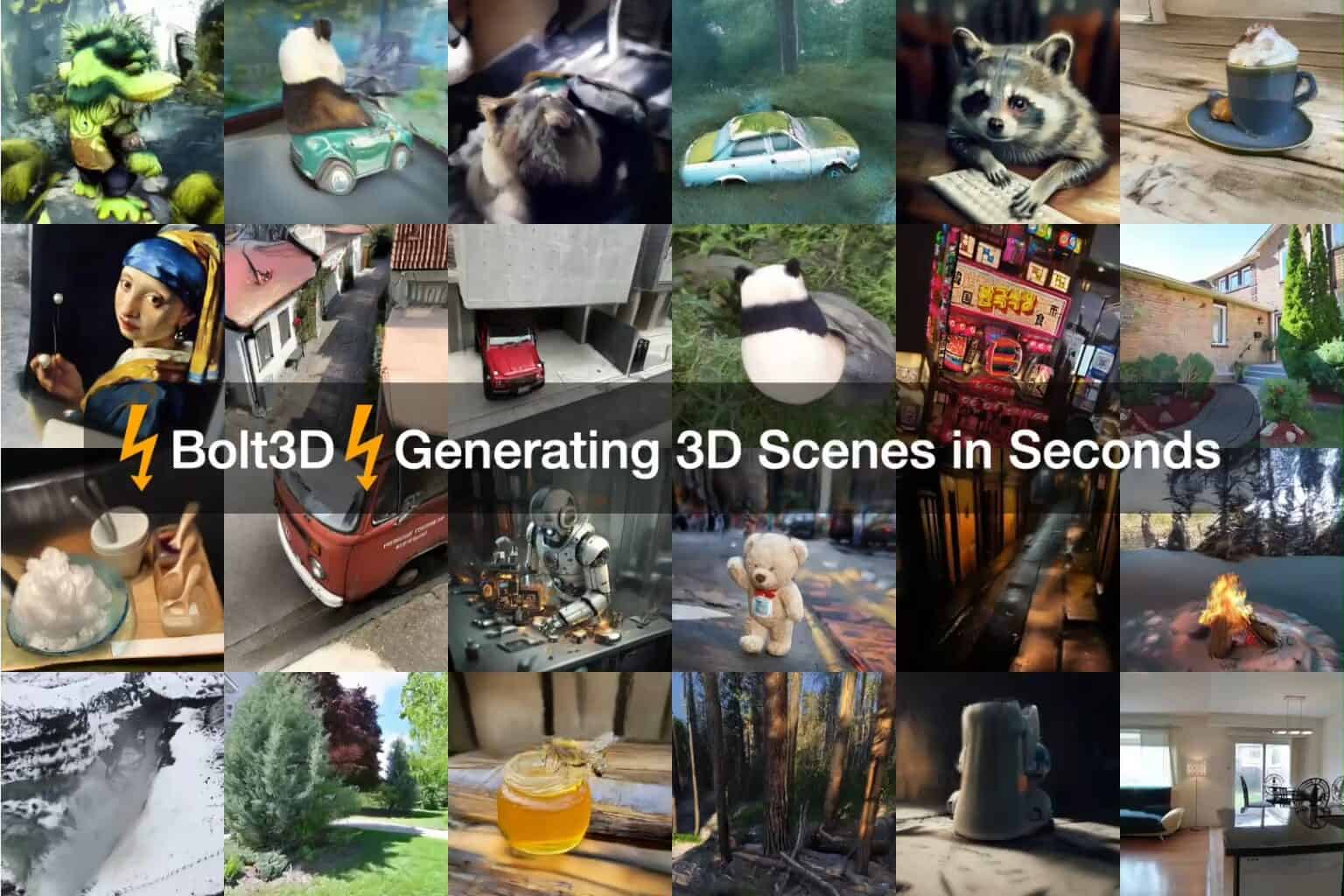 Google Bolt3D：写真から6秒で3Dシーン生成、従来比300倍の高速化を実現 | XenoSpectrum