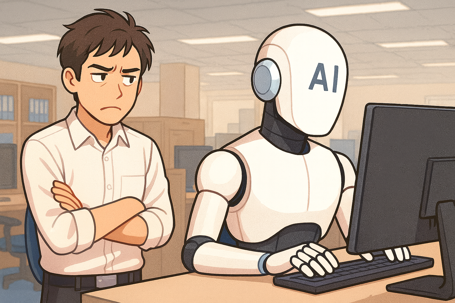 AIが若年層の雇用を「破壊」する？スタンフォード大の衝撃的な研究結果が示すプログラミング職20%減の実態 | XenoSpectrum